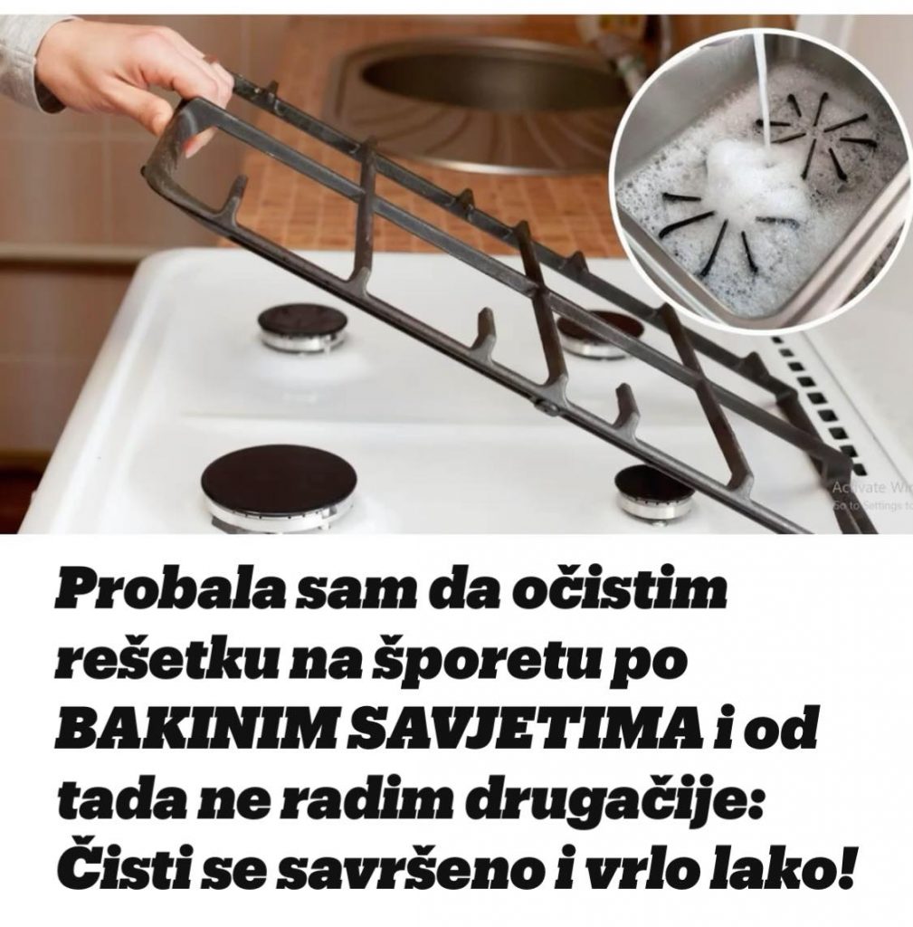 Probala sam da očistim rešetku na šporetu po BAKINIM SAVJETIMA i od ...