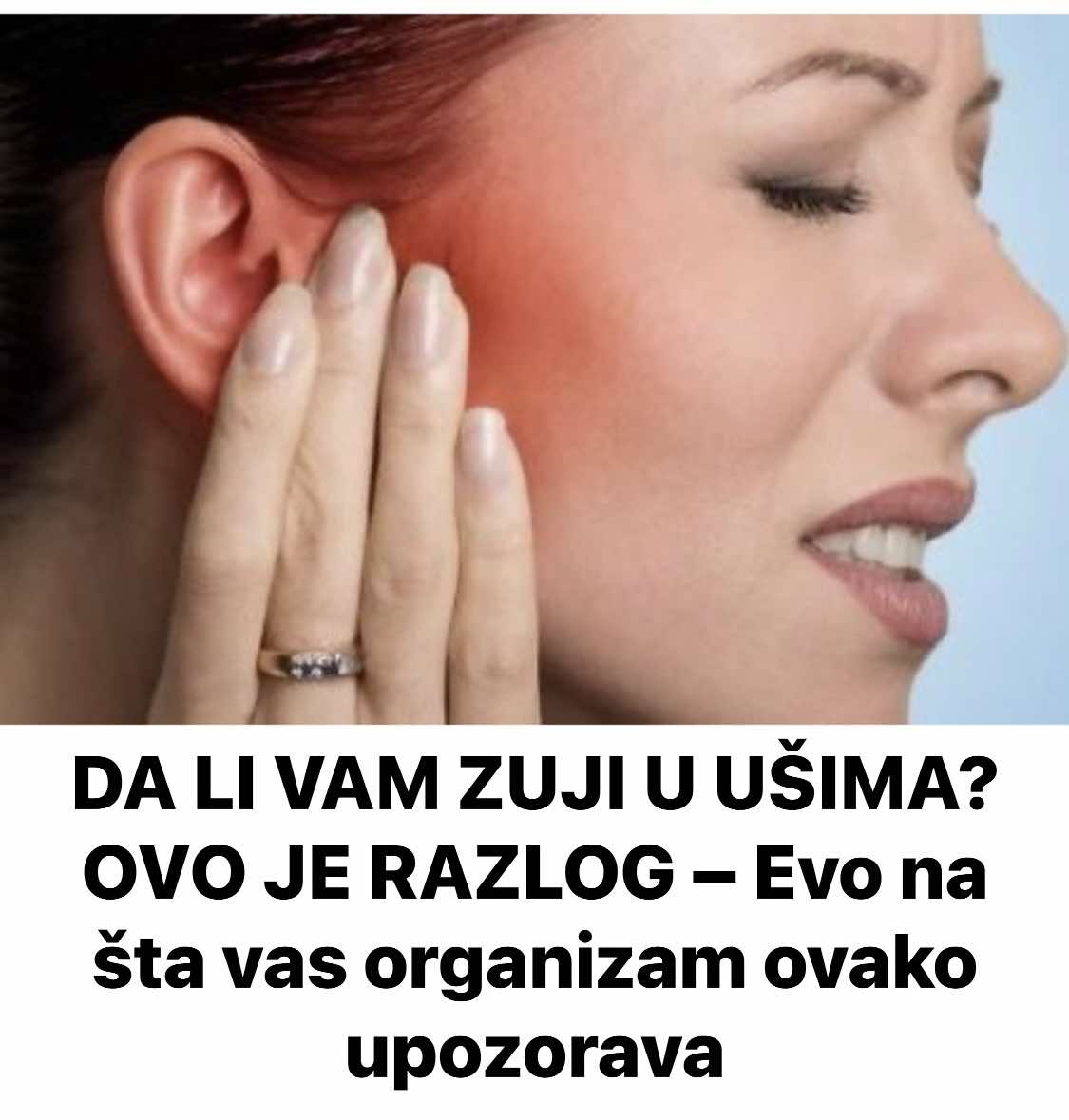 DA LI VAM ZUJI U UŠIMA? OVO JE RAZLOG – Evo na šta vas organizam ovako upozorava ⋆ BALKAN PLUS