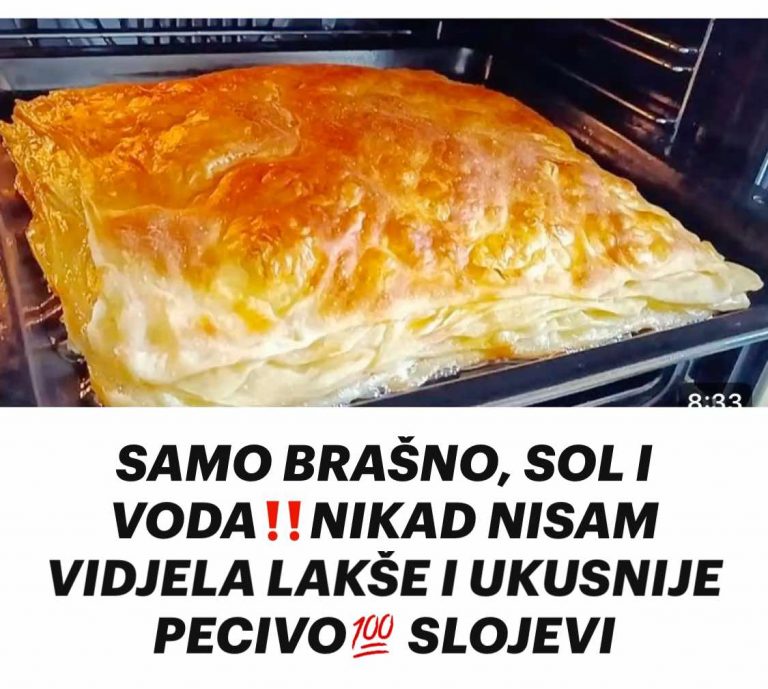 SAMO BRAŠNO, SOL I VODA‼️NIKAD NISAM VIDJELA LAKŠE I UKUSNIJE PECIVO💯 ...