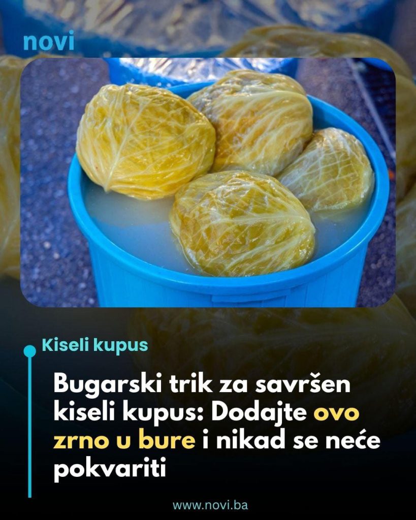 Bugarski trik za savršen kiseli kupus: Dodajte ovo zrno u bure i nikad ...